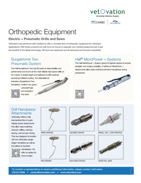 VetOvation and Patterson Veterinary Device Product Brochures
