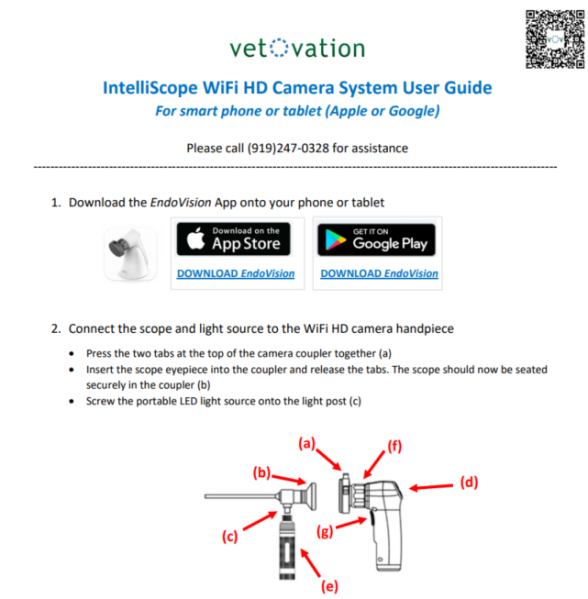 IntelliScope WiFi HD Camera System User Guide - VetOvation